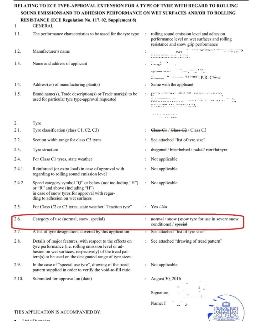 M+S and 3PMSF - Tire Manufacturer and Distributor